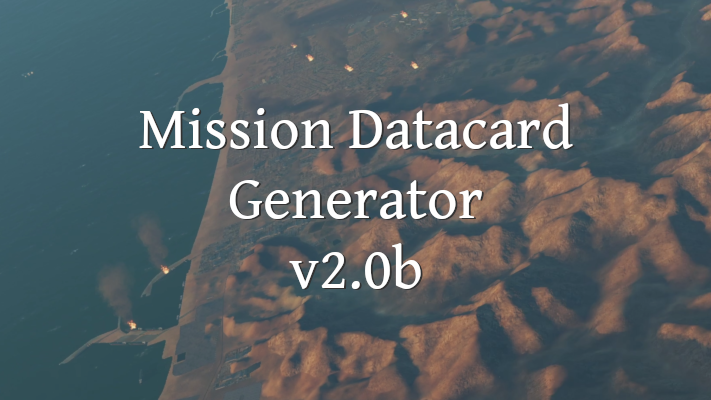 Mission Datacard Generator 2.0b – FlyAndWire