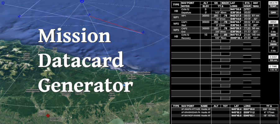 Mission Datacard Generator: New Page & Version – FlyAndWire